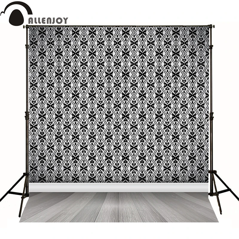 Allenjoy photography backdrops vintage floral victorian black luxury ...