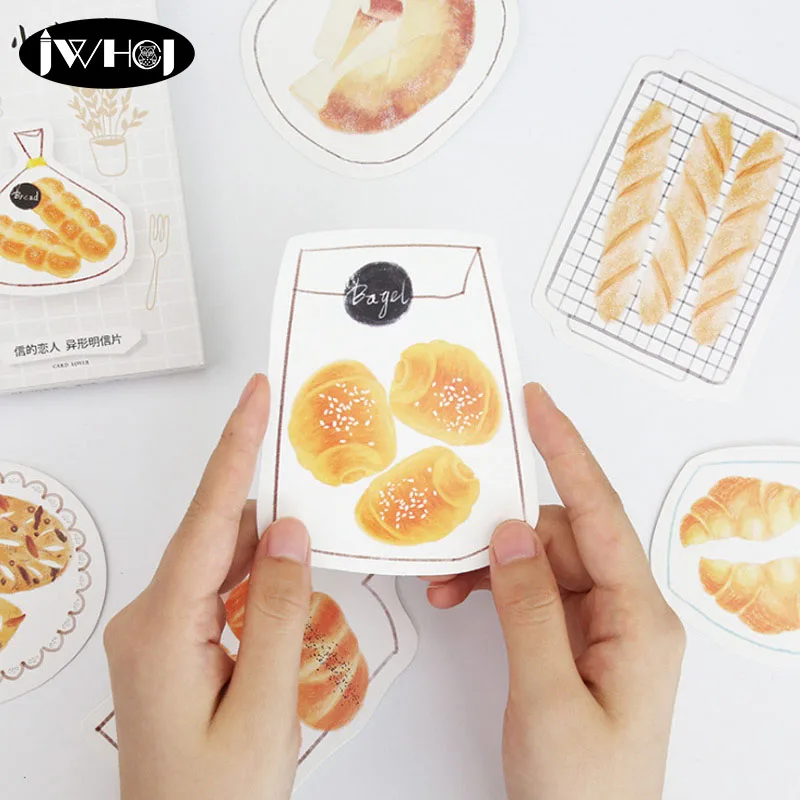 30pcs Tommy Shop Postcard Cute Food Bakery Heteromorphism Card 30pcs Tommy Shop Postcard Cute Food Bakery Heteromorphism Card