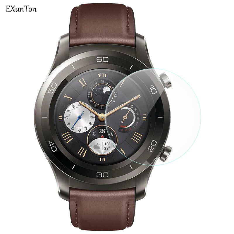 2Pcs Tempered Glass For Huawei Watch 1 2 Pro Screen Protector 2.5D Full ...