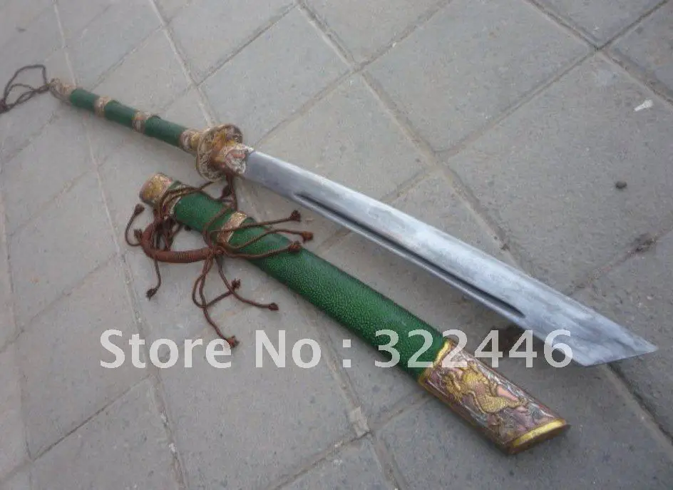 Delicate-wwii-Japanese-samurai-sword-DAO-sword-green-sheath-free ...