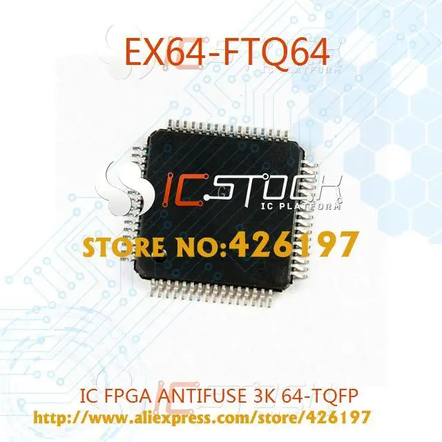 Envío Libre EX64 FTQ64 IC FPGA ANTIFUSE 3 K 64 TQFP EX64 64 F 1 UNIDS ...