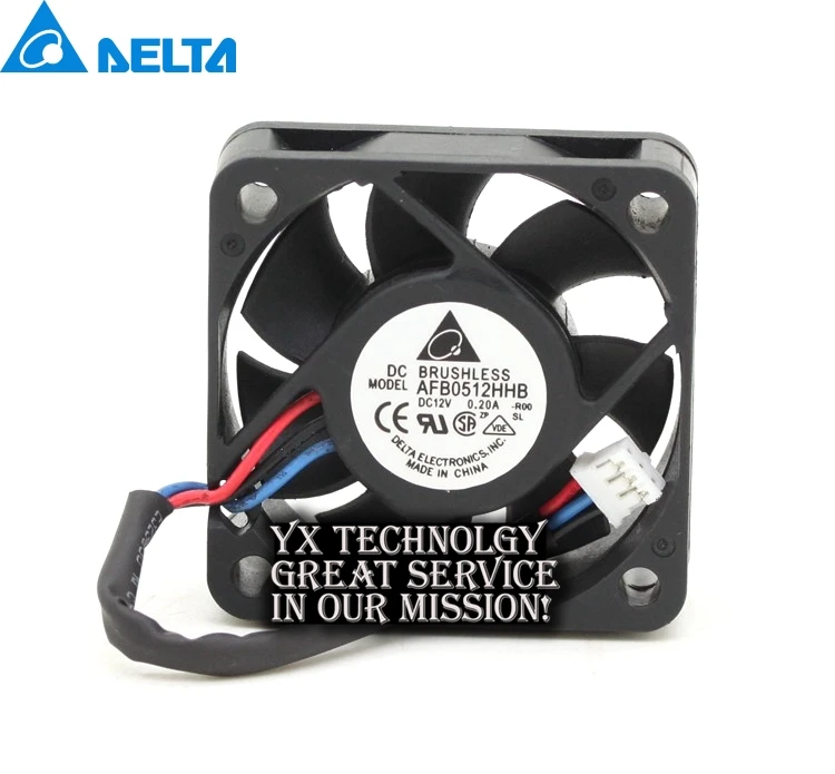 Delta New 5015 AFB0512HHB ROO 12V 0.20A fan high speed server fan for ...