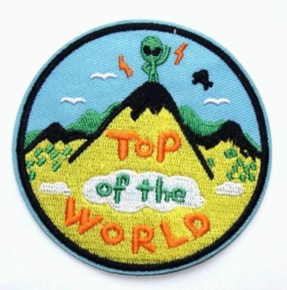 free shipping 7.5*7.5cm black patches top patches iron on patches ...