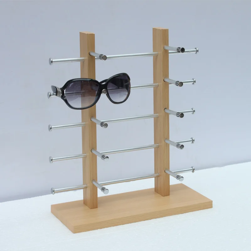 Premintehdw W32h36d15cm Counter Top Wood Eyeglasses Sunglasses