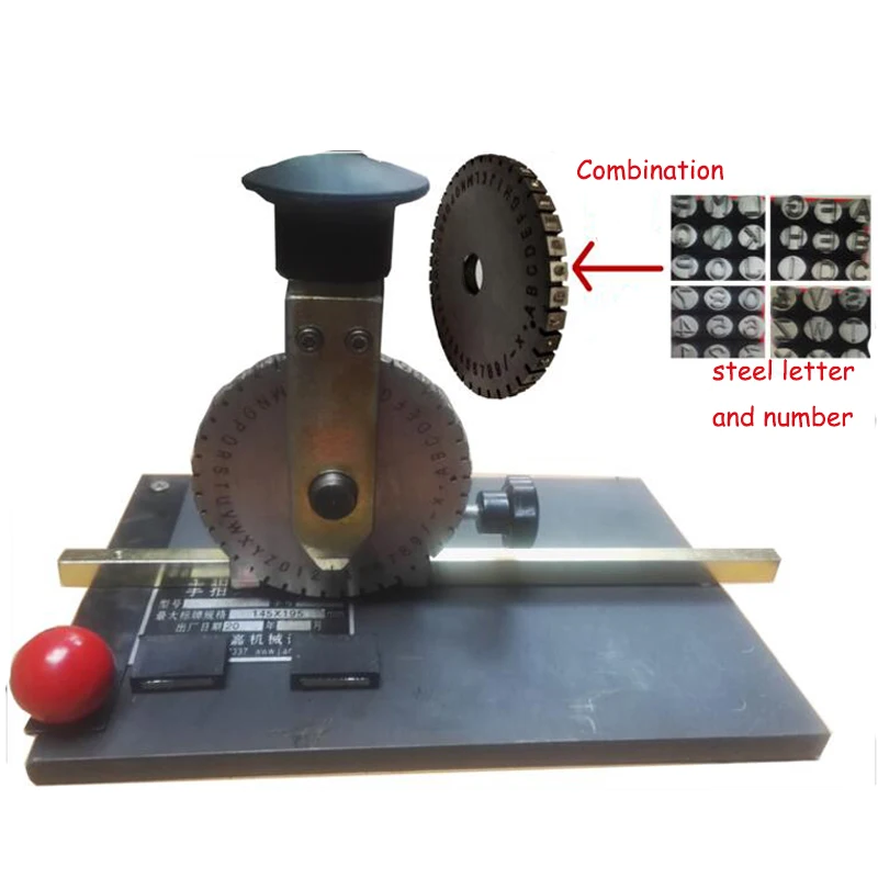 manual marking machine metal plate printer hand type signage machine ...