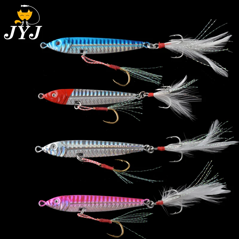 1pc Slow Jig Fish Lure 63g 73g Metal Jigs Slow Jigging Lures 4 Colors ...