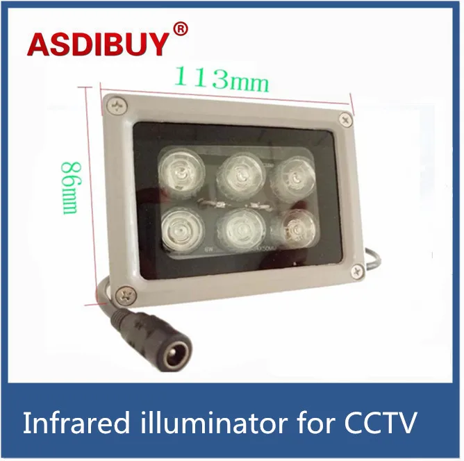 High quality 50M IR distance 6pcs IR Illuminator Array Leds Night ...