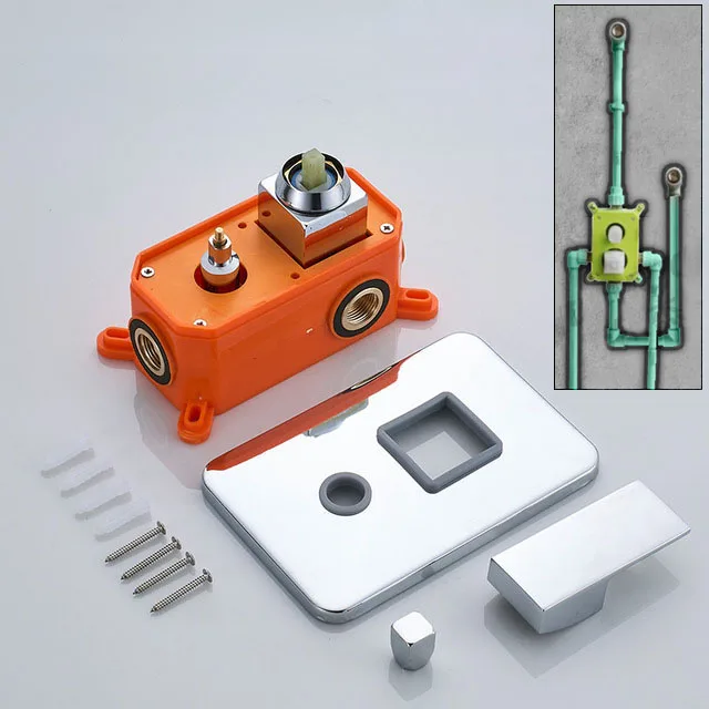 Embedded Box Shower Mixer Valve Wall Mounted Shower Faucet Control ...