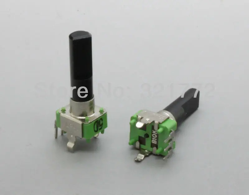 9mm Alpha B10K 10K Linear Taper Potentiometer 23mm D Shaft with Center ...