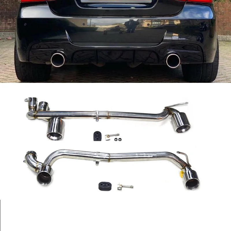 Набор из нержавеющей стали два выхода выхлопной трубы автомобиля и ...