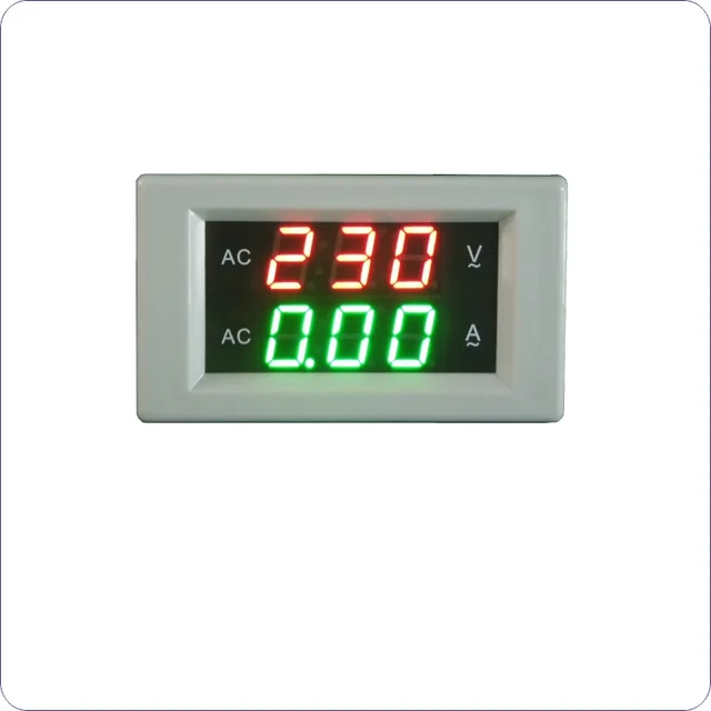 YB4835VA AC 0-500V LED Digital Voltmeter Current Meter Ammeter AC 10A ...