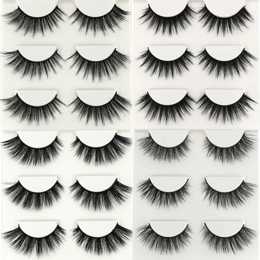YOKPN New Style 3D False Eyelash Natural Fibers Fake Eye Lashes Thick ...