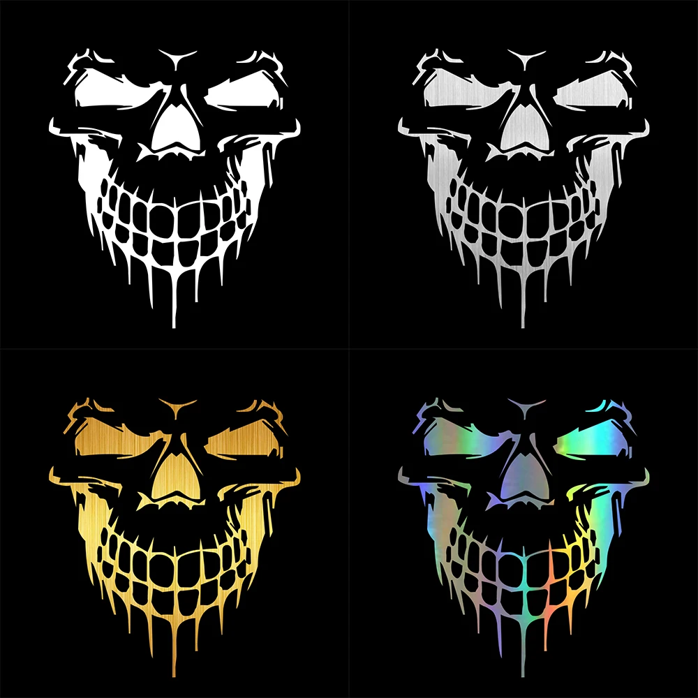 3D Skull Stickers For Car Bumper Stickers On Car Stickers And Decals ...