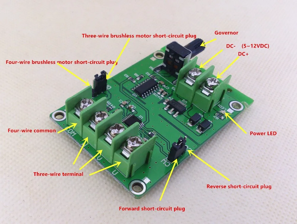 Brushless-DC-drive-module-CD-ROM-drive-controller-5V-12V-3-wire-4-wire ...