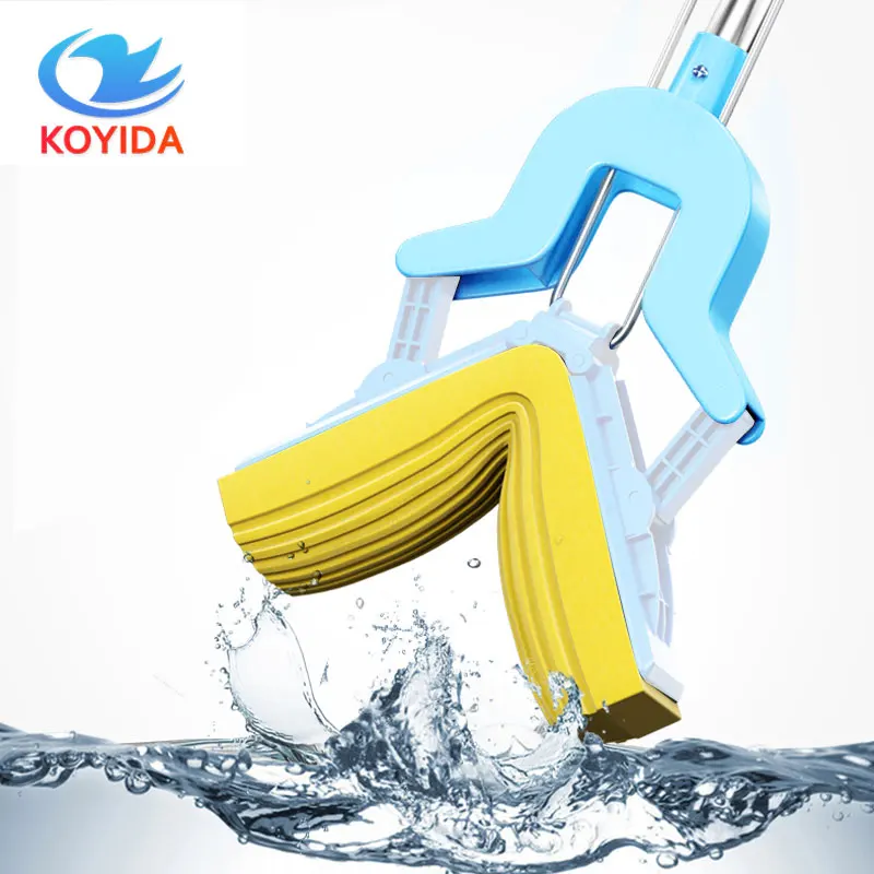 KOYIDA Sponge Mops Household Floor Cleaning Mop Folding Absorbing ...