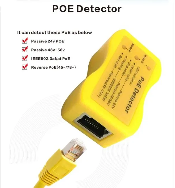 Poe Detector For Passive Poe-quickly Identify Power Over Ethernet With ...
