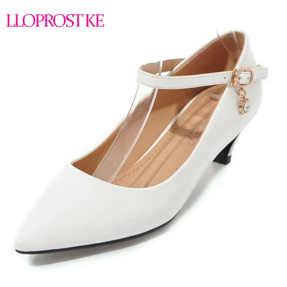 Lloprost-ke-New-Spring-Thick-Heel-Pumps-European-Heel-Pointed-OL-Women ...