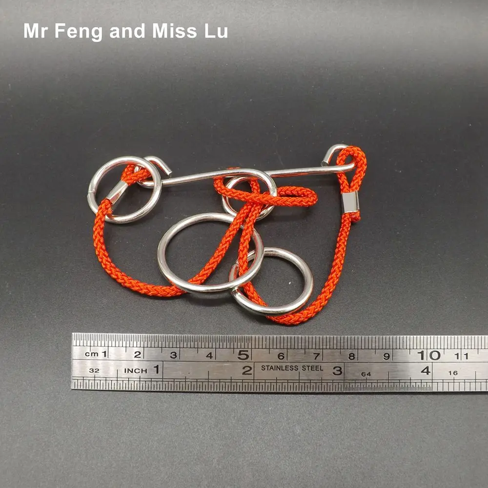 Novelty Links Wire Ring Puzzle Solution Challenge Games Adults Toys ...