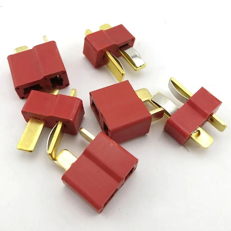 RC Lipo Battery Helicopter20/ 50/100 Pair T Plug Connectors with Male ...