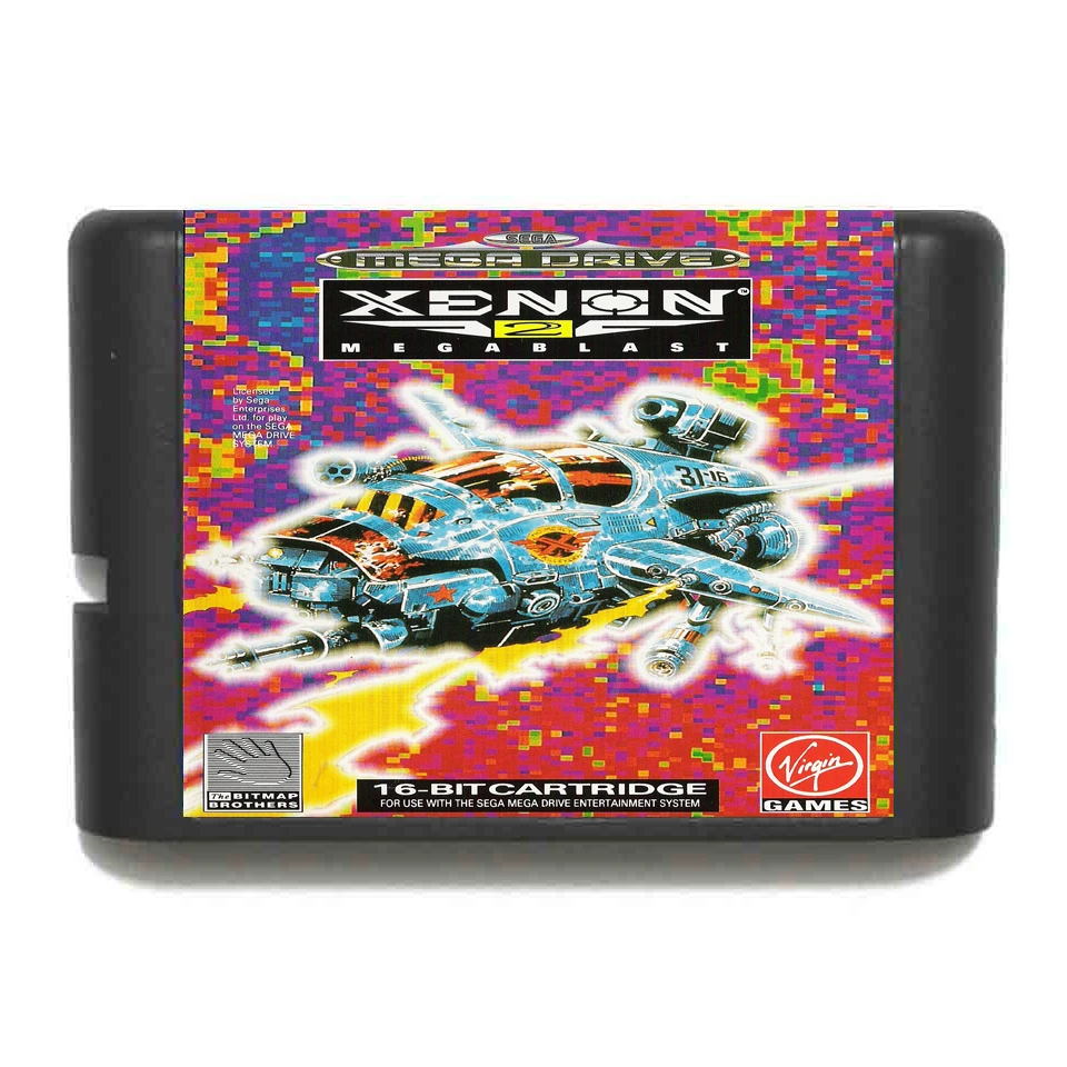Xenon 2 16 bit md cartão de jogo para sega mega drive para genesis|16 ...