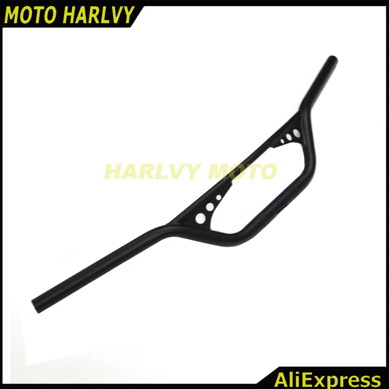 Universal Motorcycle 1" 25mm Black/Chrome Tracker Handlebars Drag Bar ...