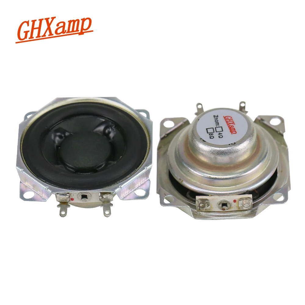 Ghxamp 2インチ24オーム10ワットフルレンジスピーカー12オームネオジムデュアルボイスコイル低周波数効果用samcoスピーカー2ピース ...