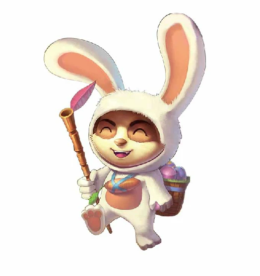 Funny Rabbit Teemo HOT FIX STICKER|fix cloth|stickers on the ...