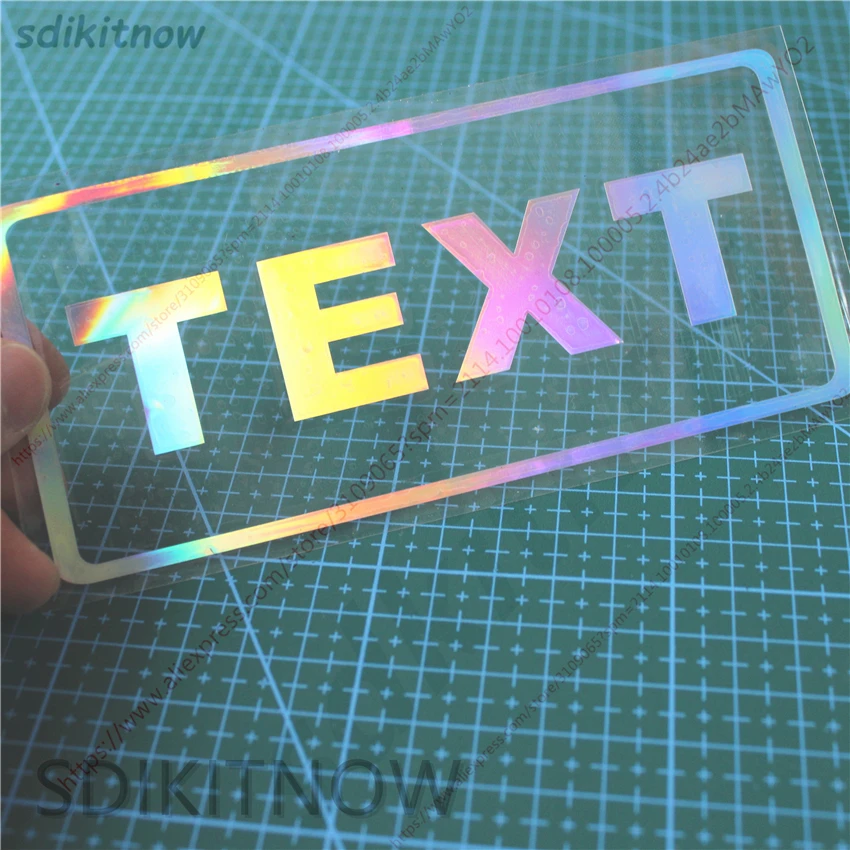 New Rainbow color Reflective Car Decal Sticker Styling Window Door For ...