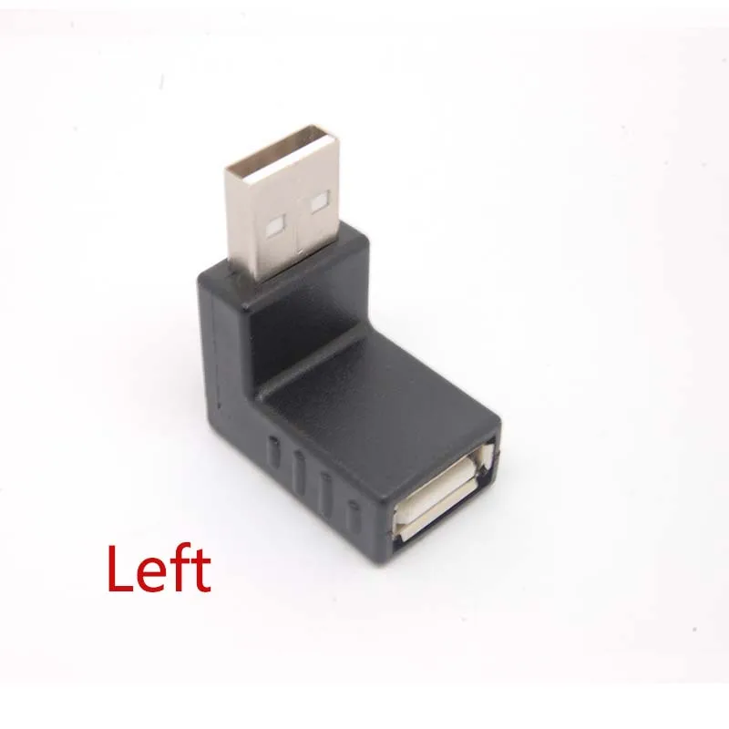 Cabo extensor usb 2.0 a, adaptador macho para fêmea, ângulo esquerdo de ...