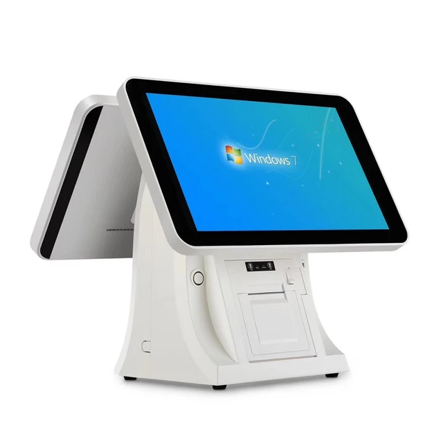 Newest 15inch Dual Screen POS Touch Cash Register System with I5 for ...