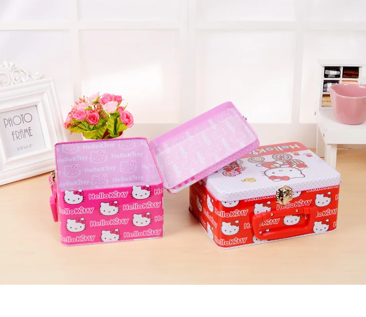 Hello Kitty Cartoon Jewelry And Makeup Organizer Box - KawaiiMerch.com
