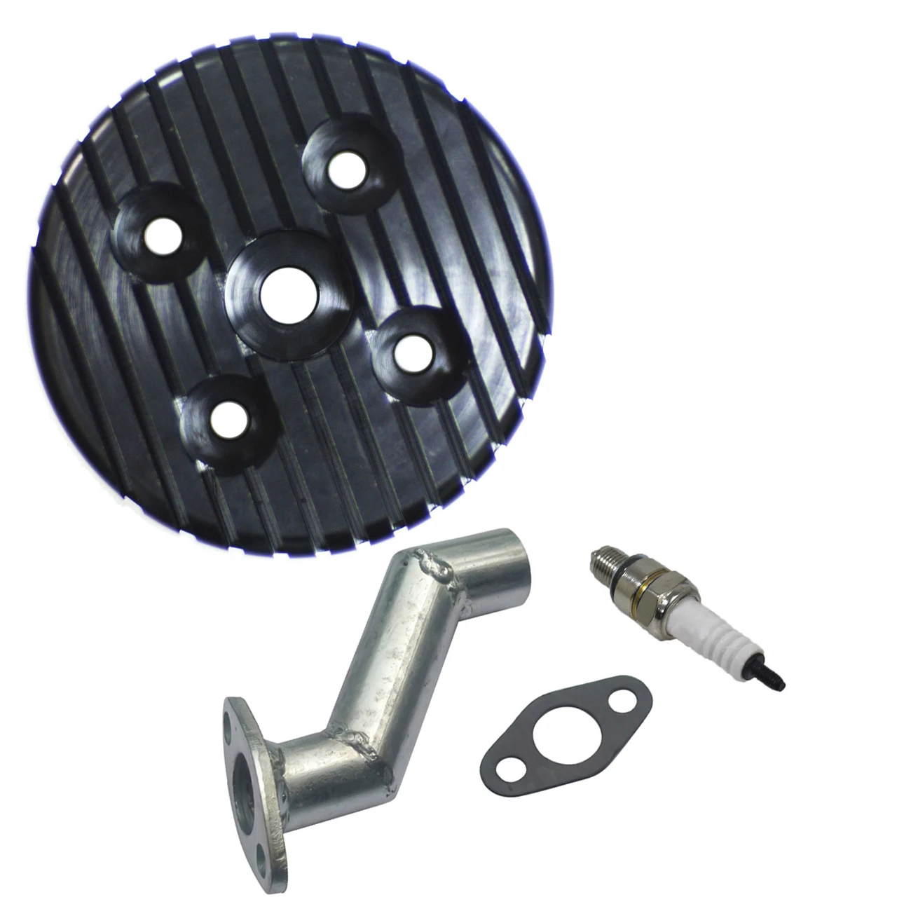 CNC Cylinder Head & Intake Manifold & Spark Plug For 80cc Motorized ...