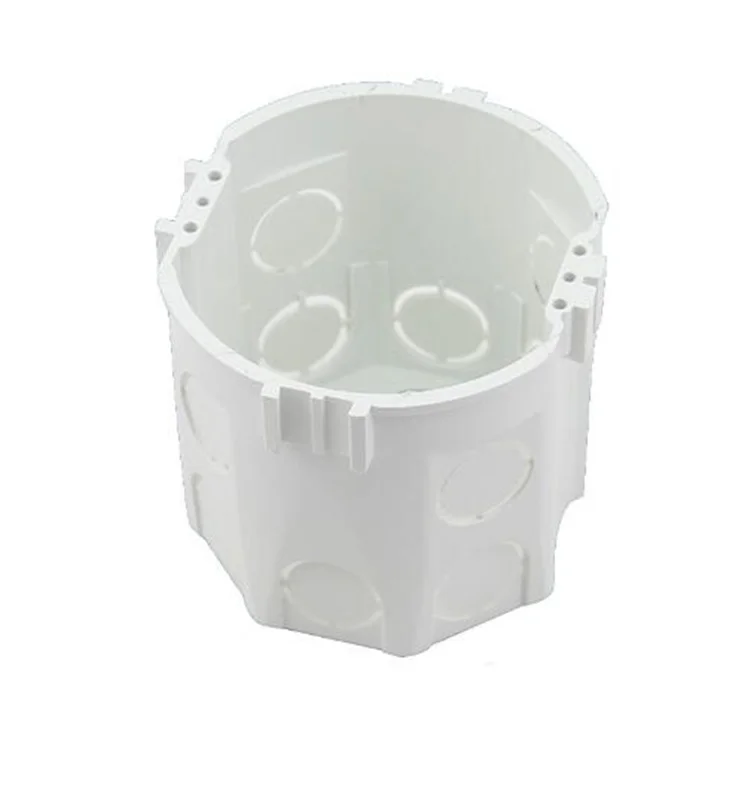 Europe Standard plastic round switch socket mount wall Box for wiring ...