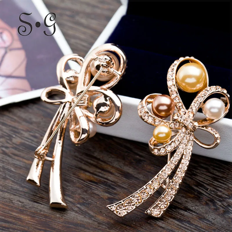 2019 broches de moda ramo para mujeres Vintage aleación broche con ...