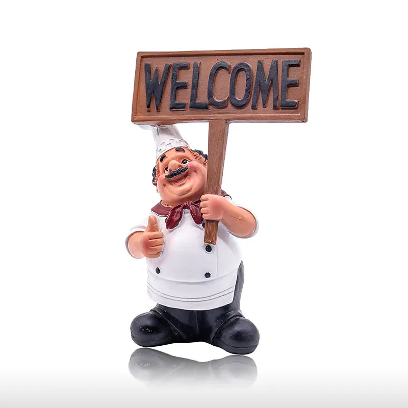 European Retro Creative Chef Desk Decor Restaurant Bar Cafe Store ...