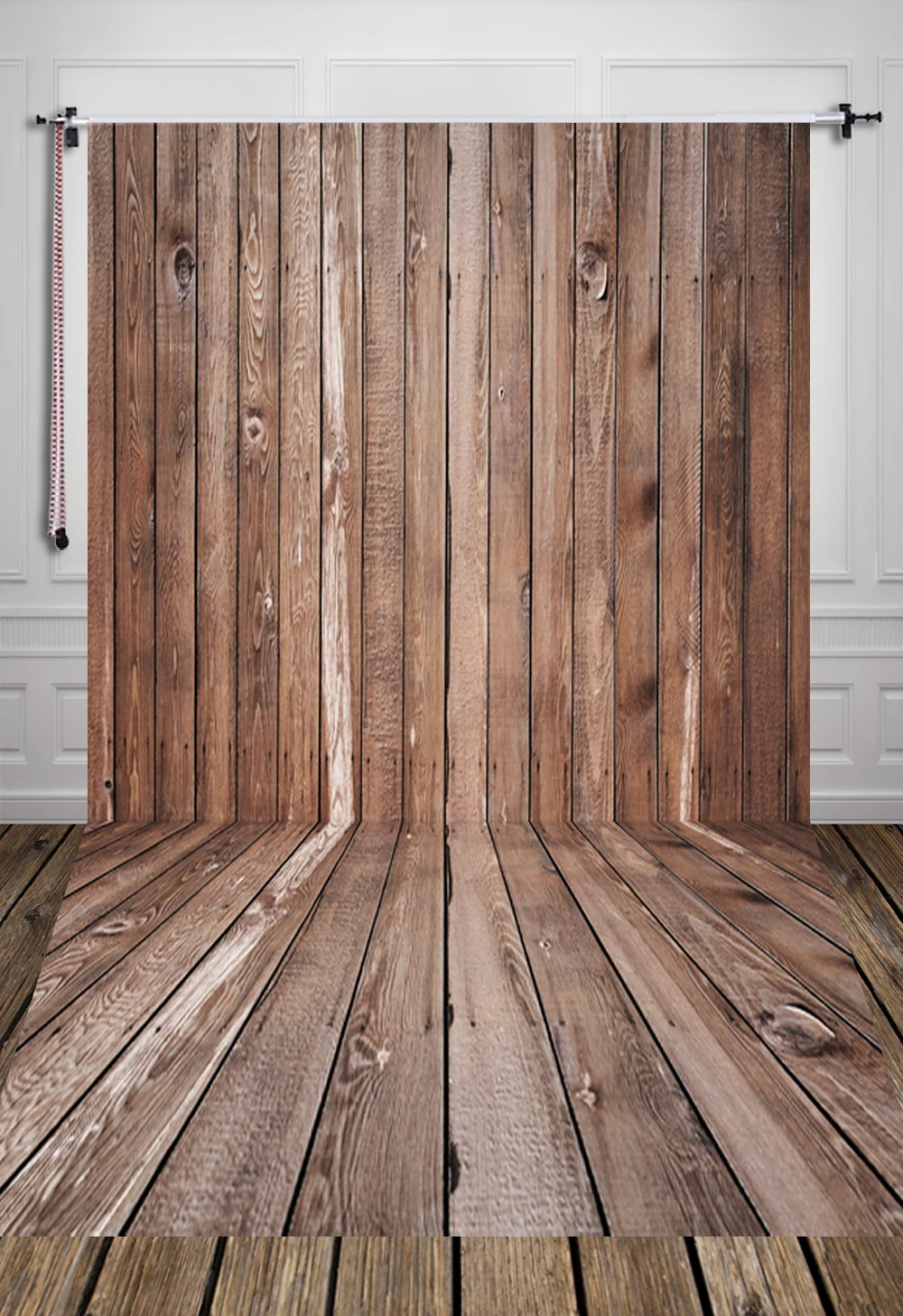 HUAYI Brown Wood Floor Backdrop Vintage Wood Planks Art Fabric Newborn ...
