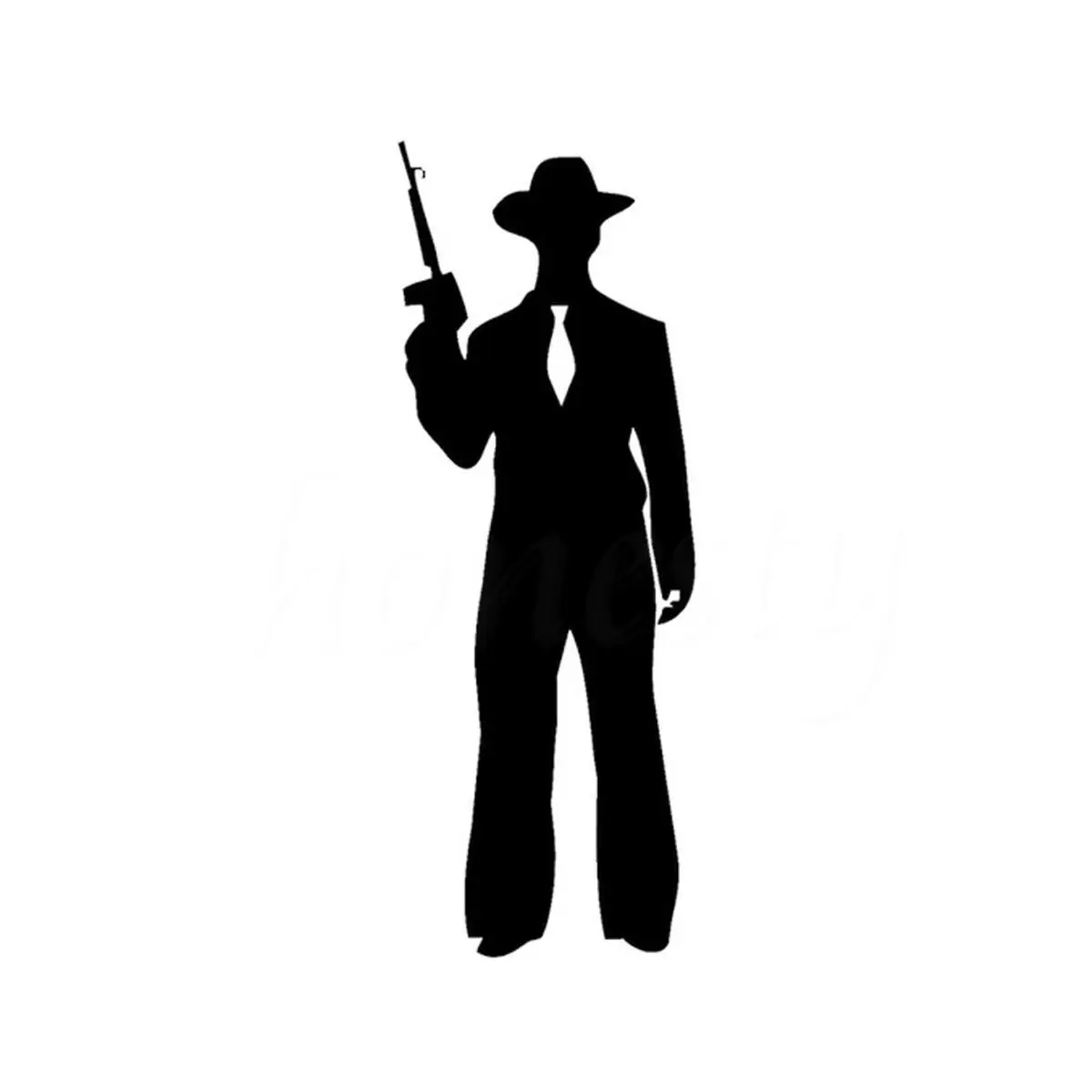 Ruthless Gang Gangster Armed with Assault Rifles Standing Car Wall ...