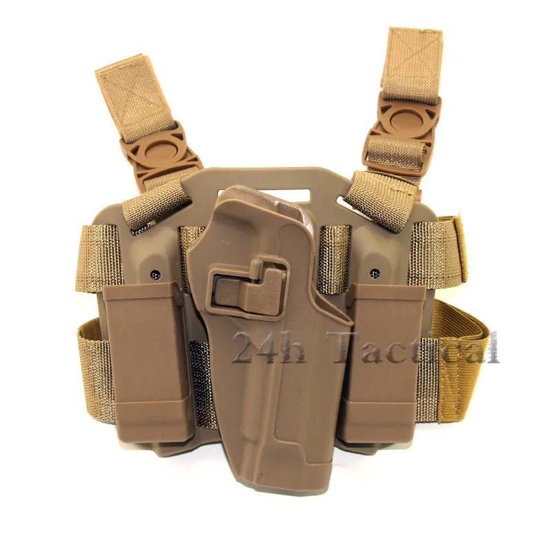 Pistol Magazine Flashlight Pouch Beretta 92 - Right Hand Thigh Holster ...