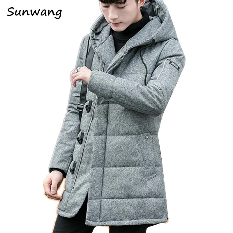 Korean Fashion Design Hooded Mens Winter Jackets Thick Warm Overcoat ...