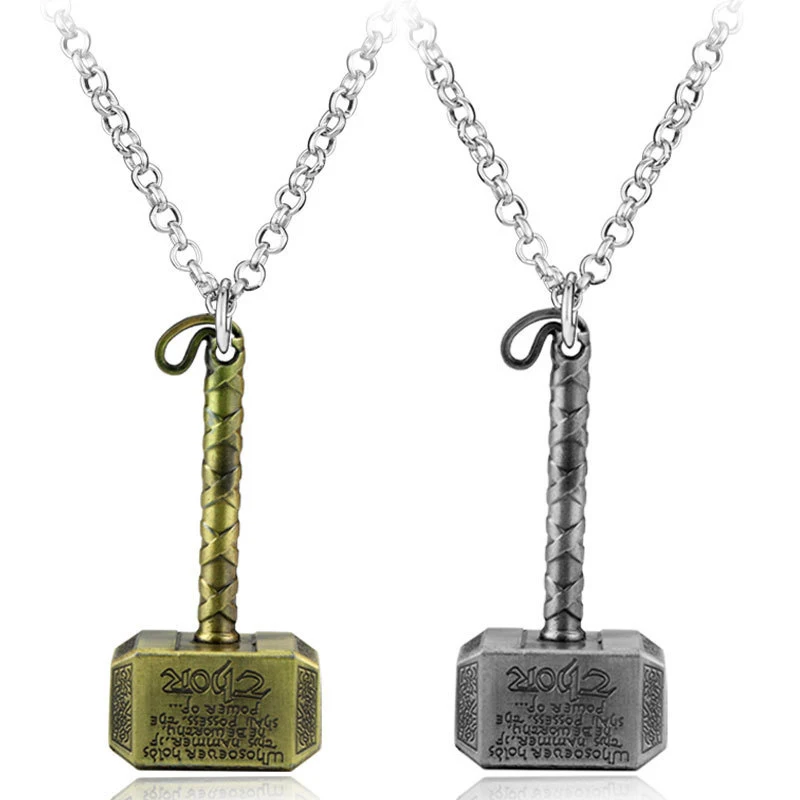 Fashion Jewelry Vintage Charm Thor Hammer Necklace Thor The Dark World ...