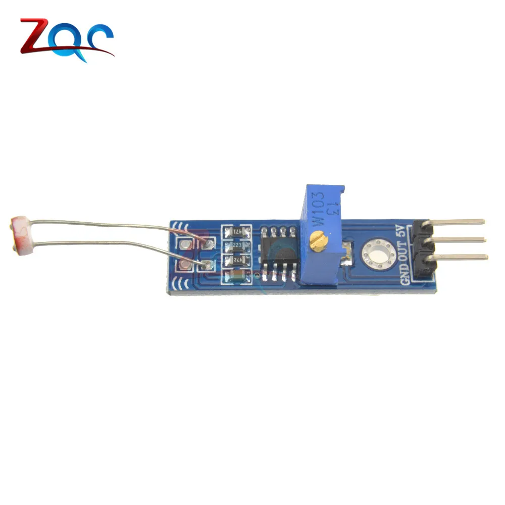 Photoresistance Detection Optical Photoresistor Light Sensor Module 3 ...