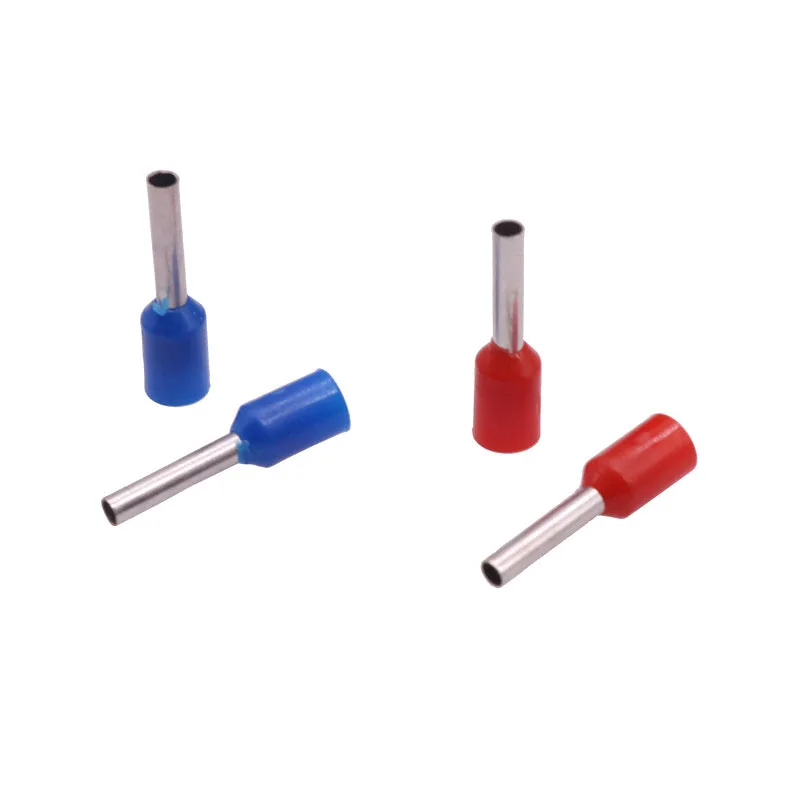 10 Pcs E1008 Tubular Pre Insulated Terminal Pin Type Terminal Cold ...