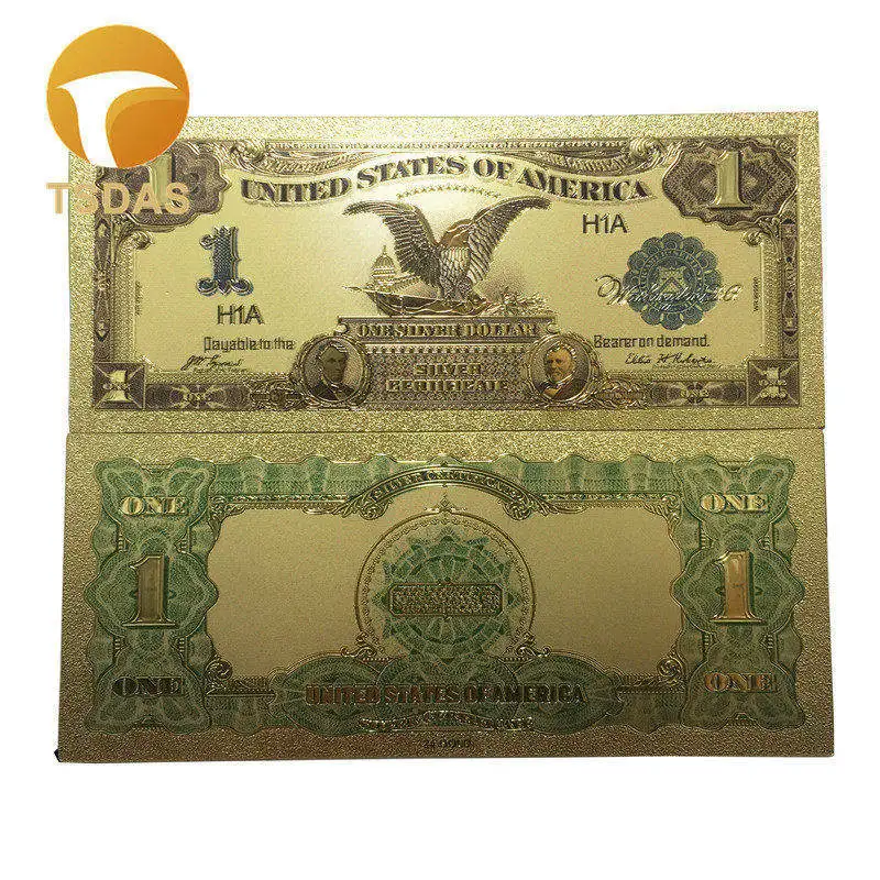 Gold plated bank note - hrommanual