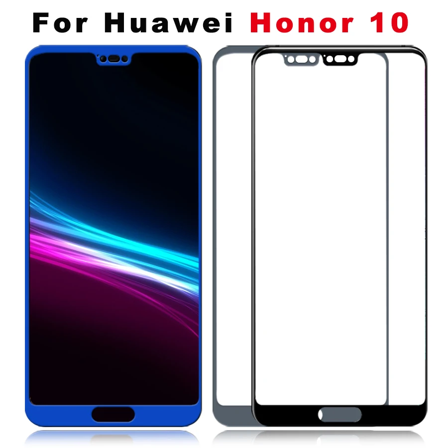 Full Glue Full Cover Tempered Glass For Huawei Honor 10 Screen ...