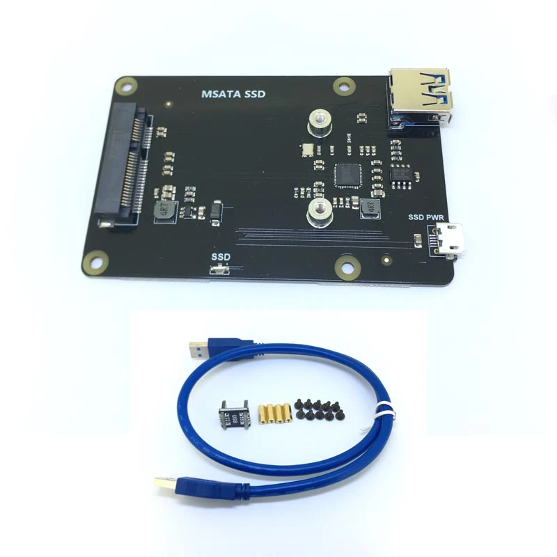 Raspberry Pi mSATA SSD Storage Expansion Board X850 V3.1 USB 3.0 ...