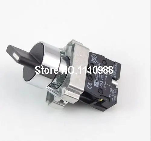 4pcs XB2BD53C 3 Position 2NO Momentary Select Selector Switch 400V 6A ...
