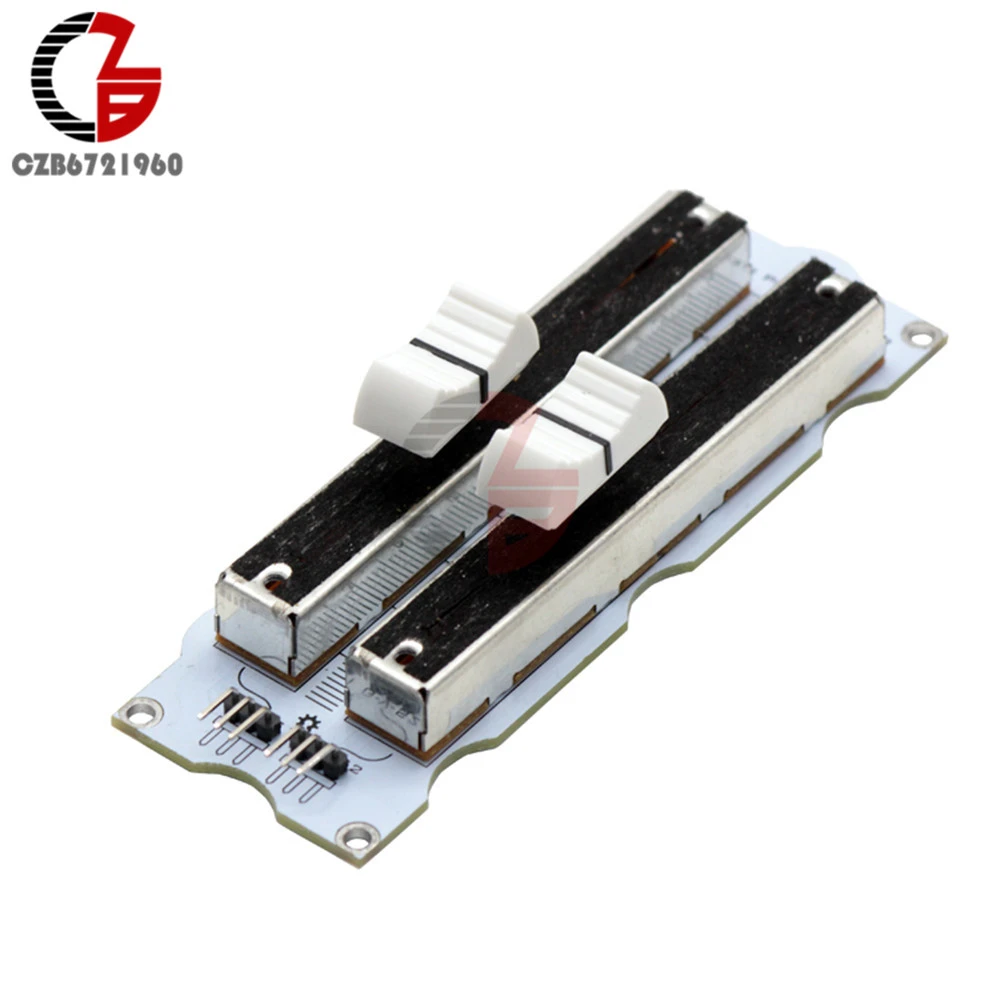 Double Row Sliding Linear Potentiometer Simulation 10K Electronic Block ...