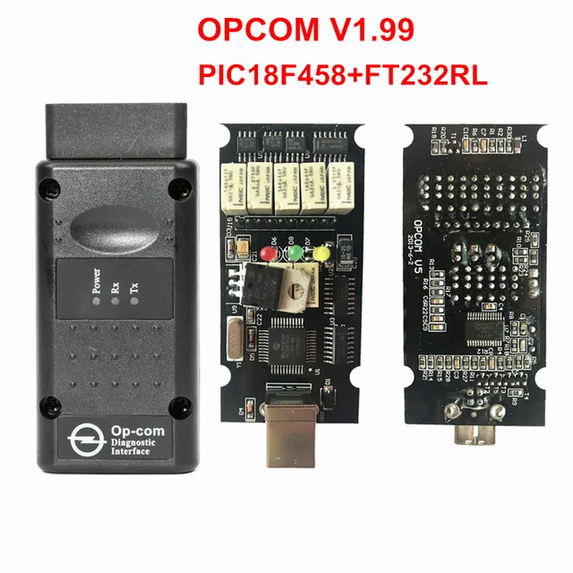 OPCOM V1.95 V1.99 Firmware PIC18F458&FTDI Chip For GM/Opel NEW NEC ...