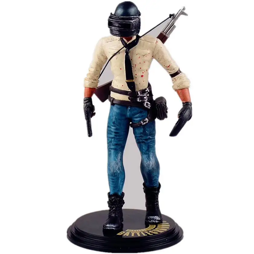 PUBG Battle Game Action Figure Toys AK 47 Gun Pan Pistol Helmet Weapon ...