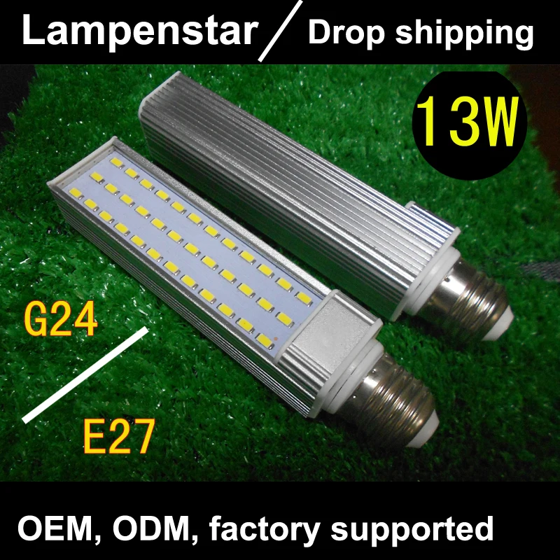 2 unids/lote Lampadina E27 13 w PLC 36 LED SMD5730 5630 de 6000 k/4500 ...